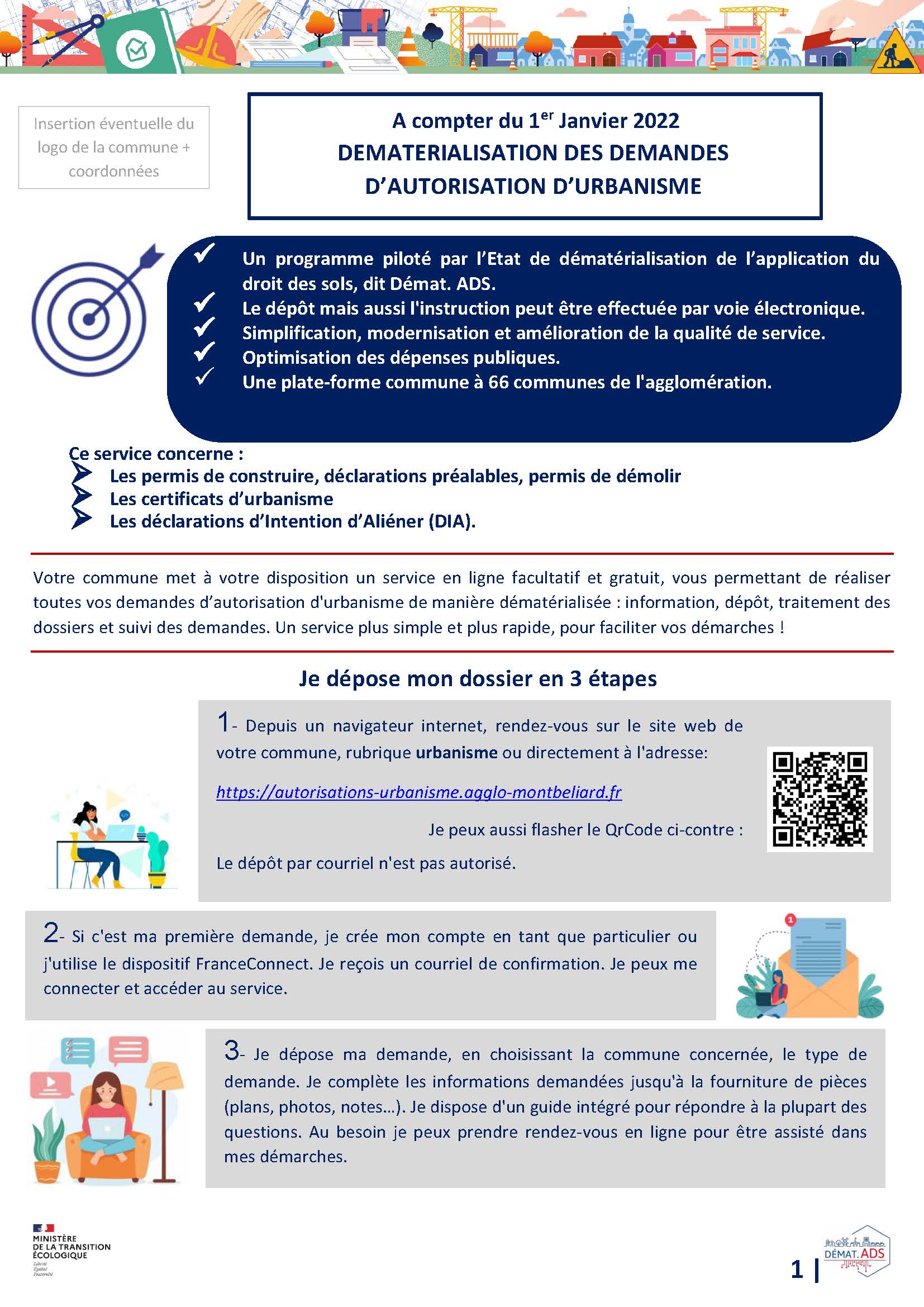 Dématérialisation des demande d'autorisation d'urbanisme - Ville de Dasle